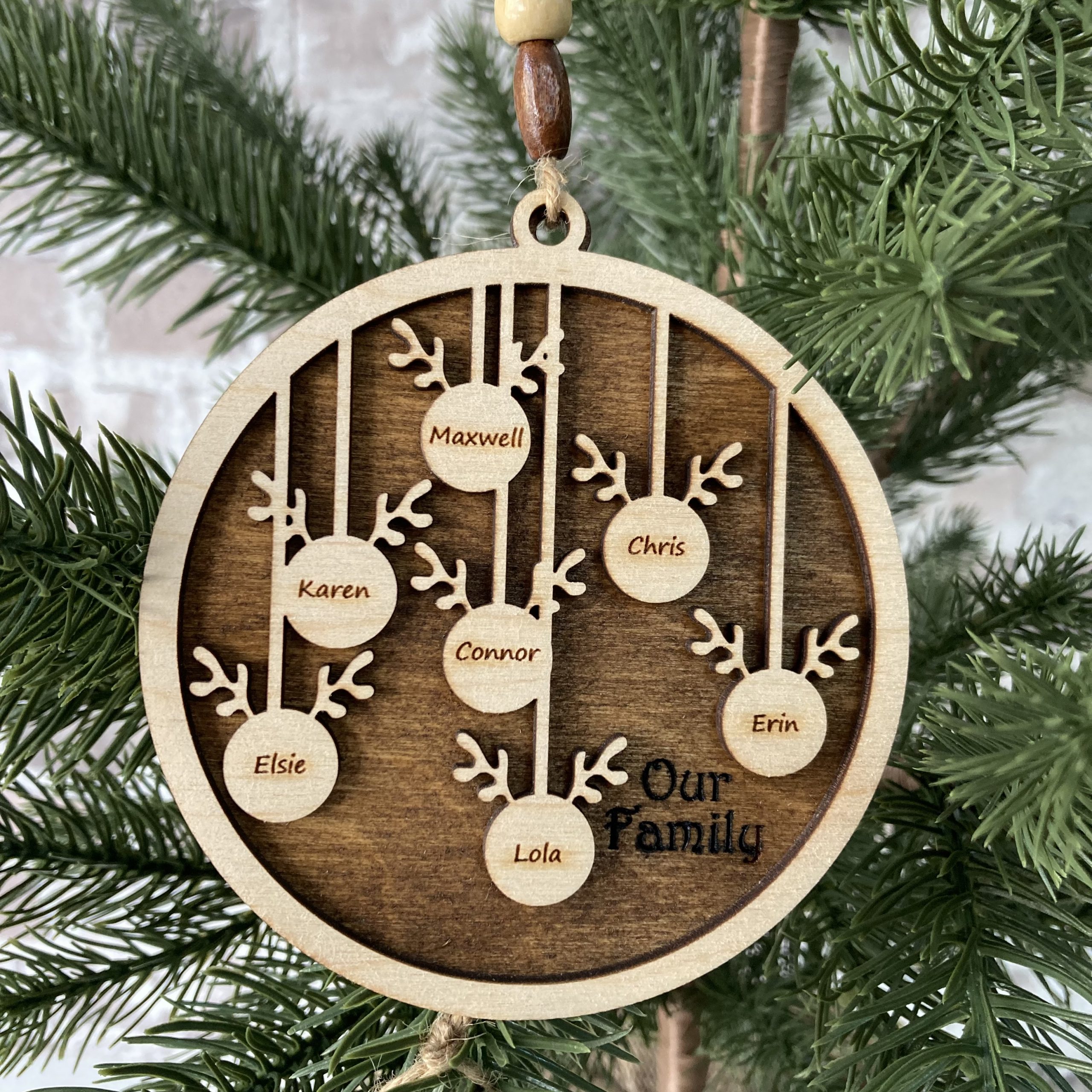 Personalised Reindeer Ornament | Lasting Impression